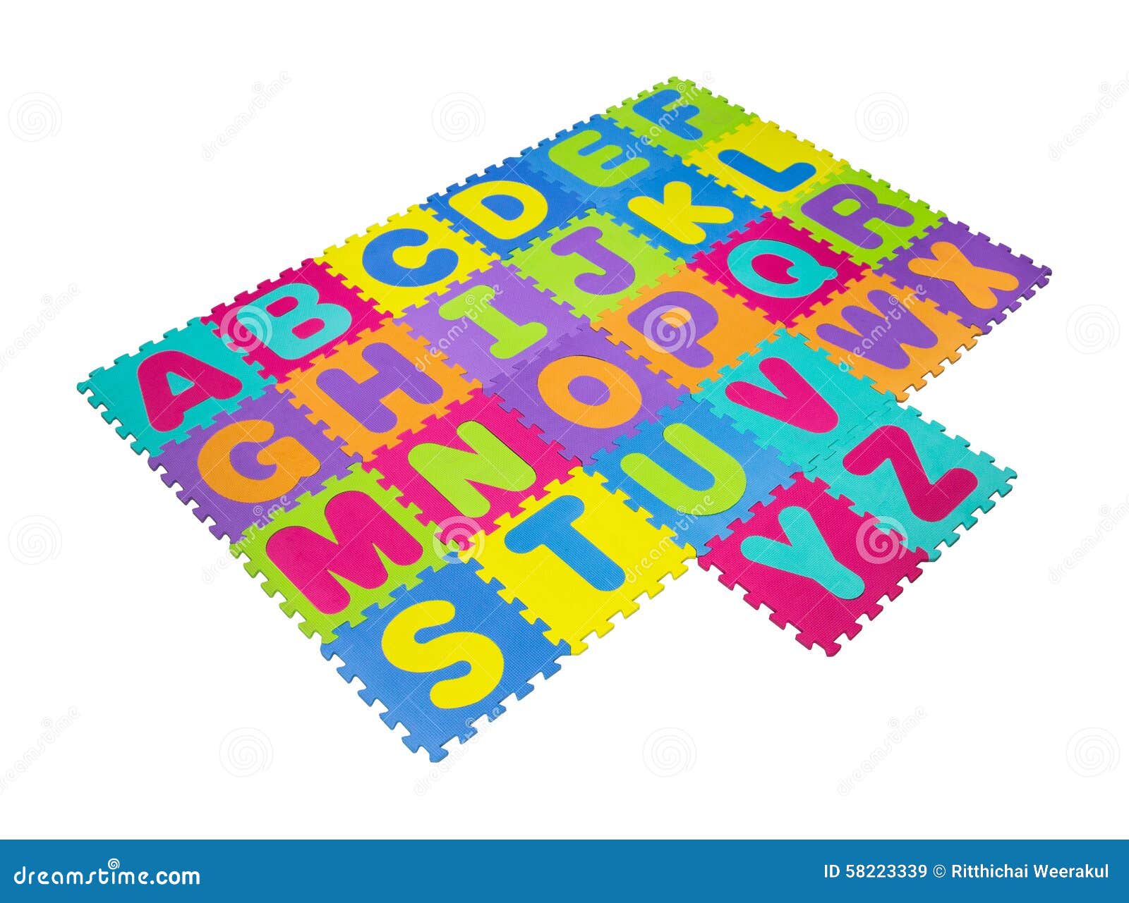 Alphabet Puzzle Isolated on White Background Stock Image - Image of ...