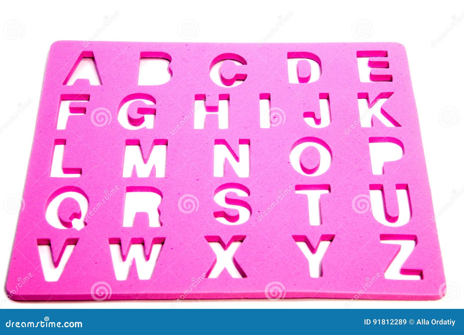 Alphabet Puzzle Pieces Isolate on White Stock Image - Image of language ...