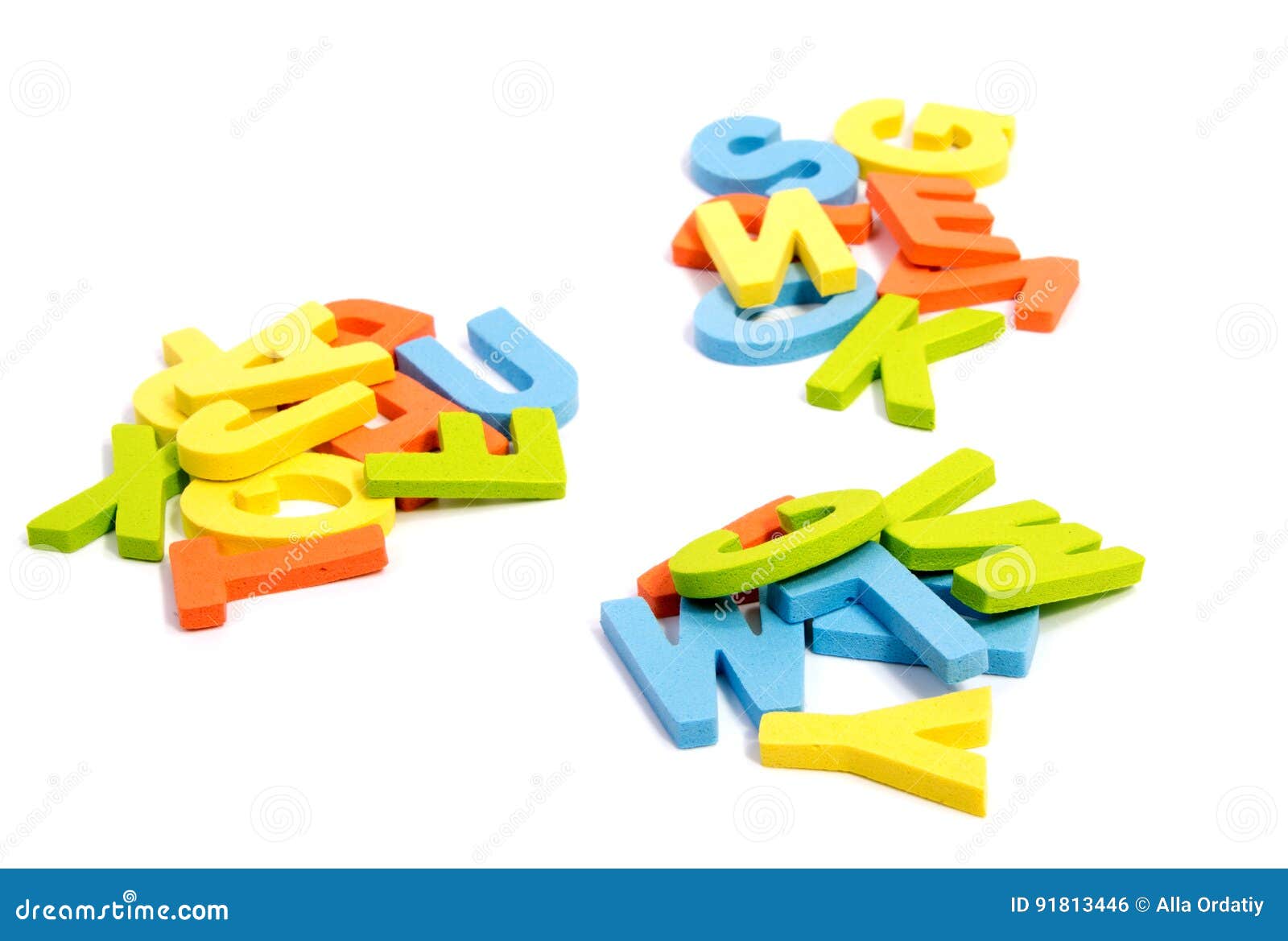 Alphabet Puzzle Pieces Isolate on White Stock Photo - Image of ...