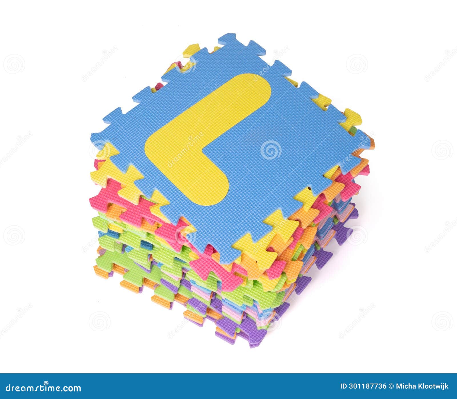 Alphabet Puzzle Pieces Isolated on White Stock Photo - Image of ...