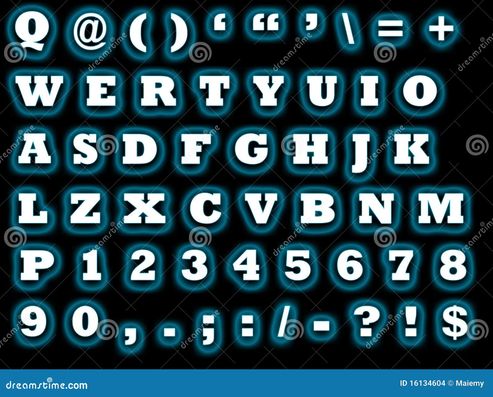 Alphabet Qwerty Royalty-Free Stock Image | CartoonDealer.com #16134598