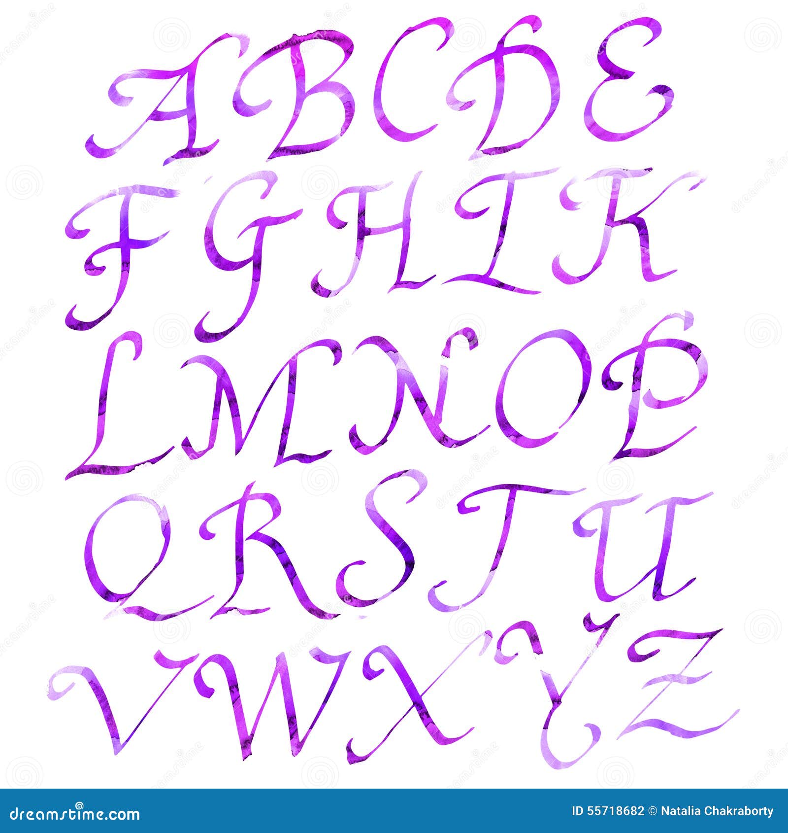 Alphabet romain fait main illustration stock. Illustration du vieux ...