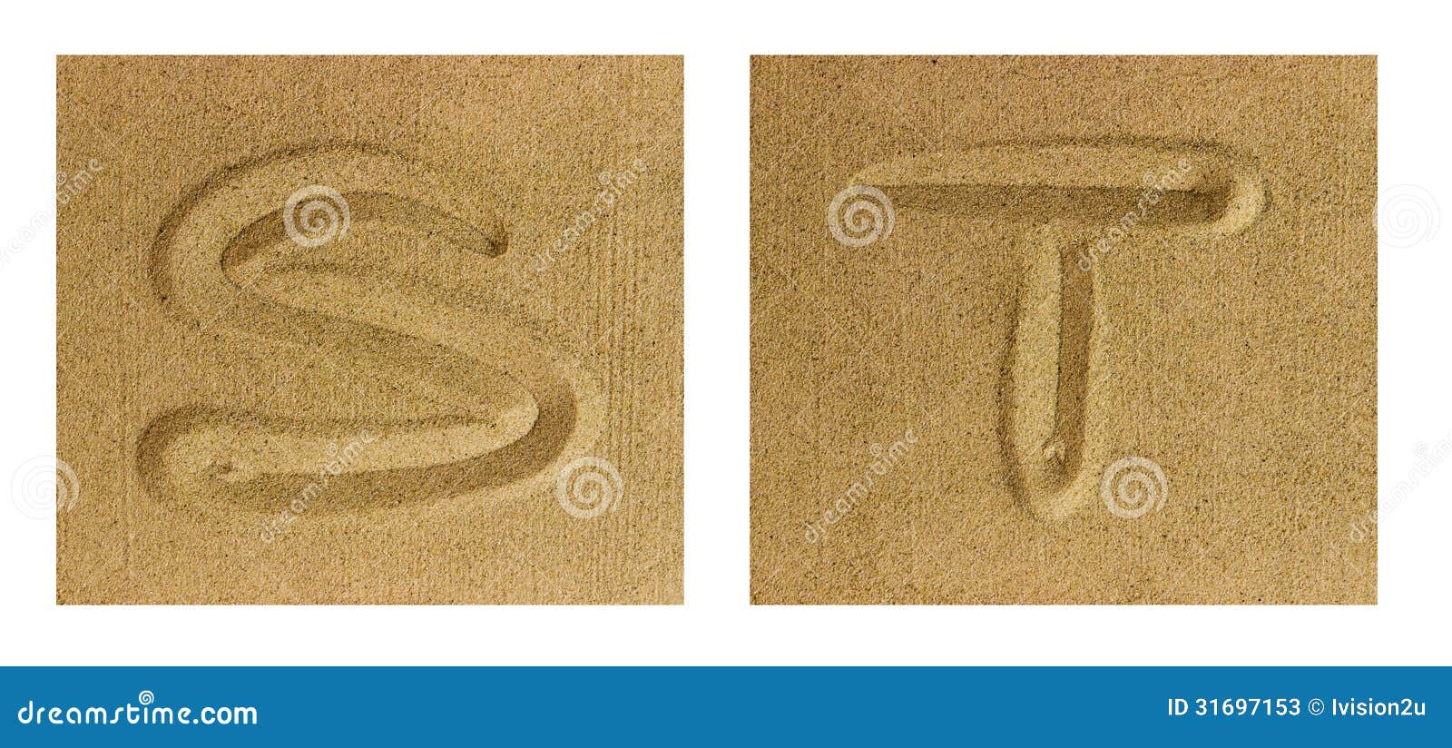 Alphabet S-T on sand stock image. Image of alphabet, copy - 31697153