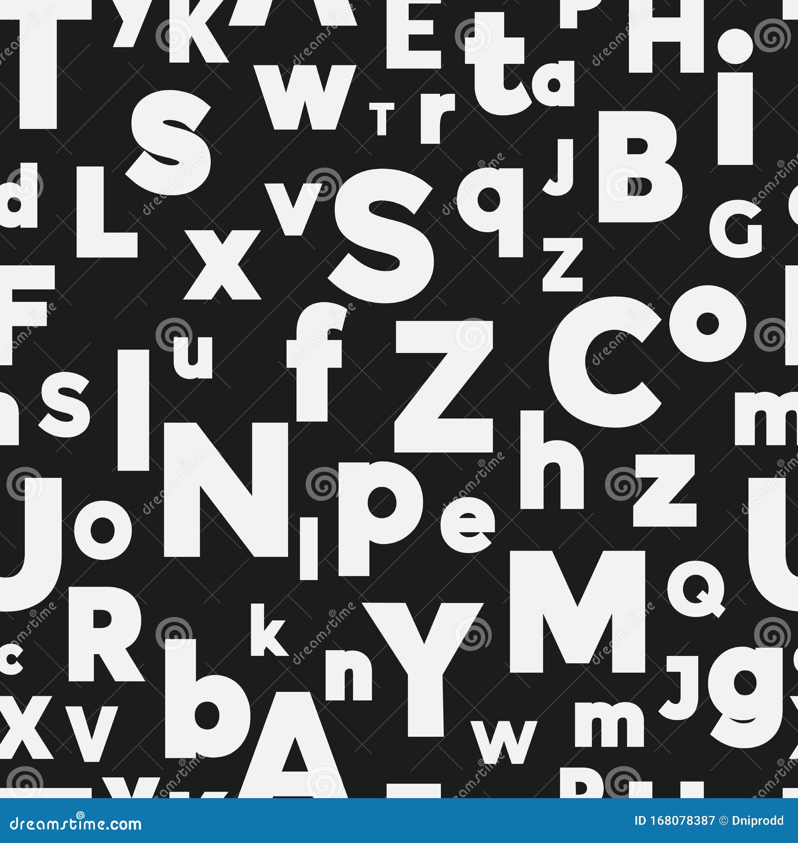 Alphabet Vector Seamless Background Stock Vector - Illustration of ...