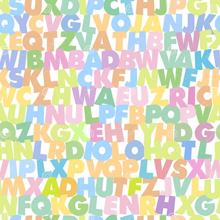 Alphabet seamless patterns stock vector. Illustration of abstract ...