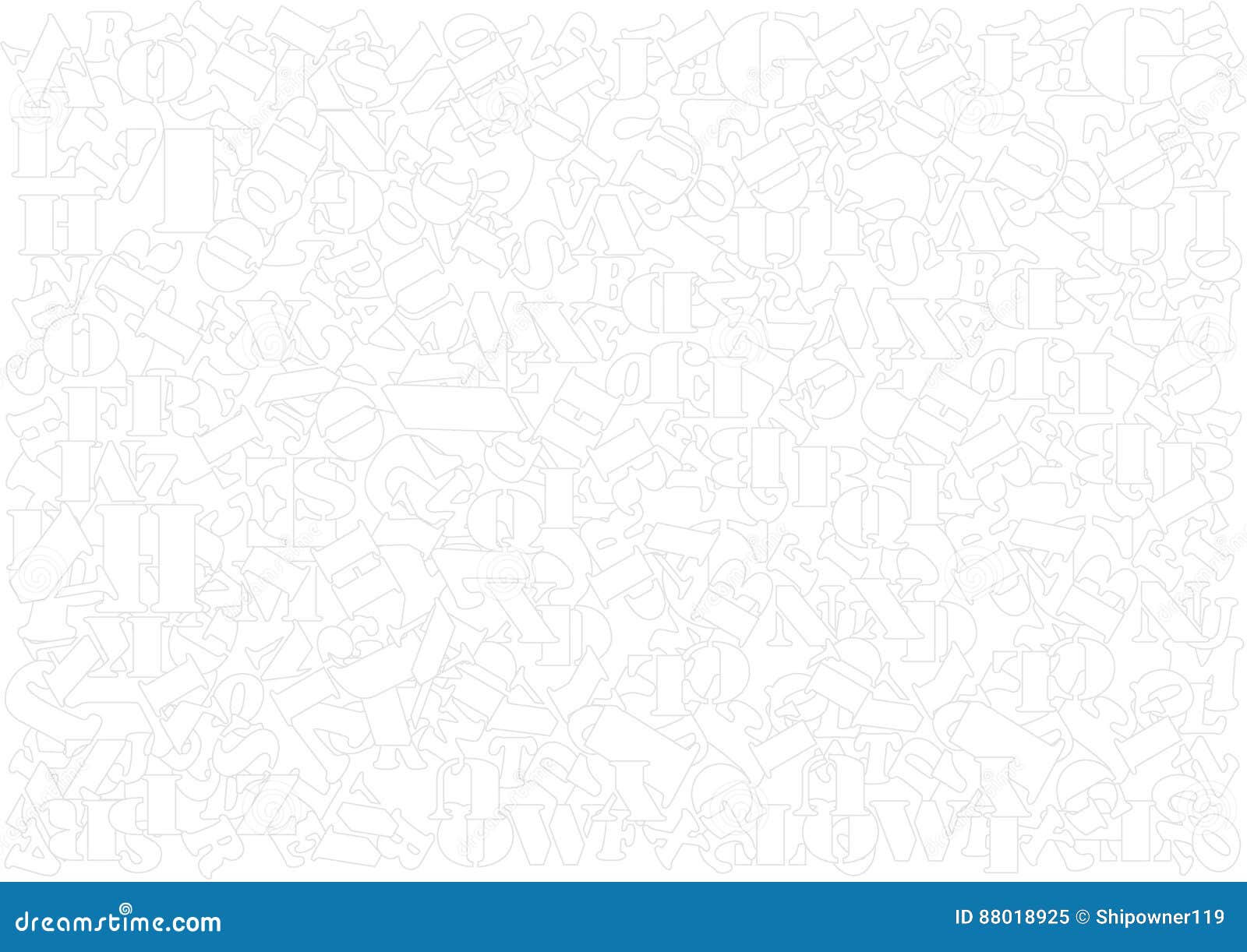 Alphabet stock illustration. Illustration of white, text - 88018925