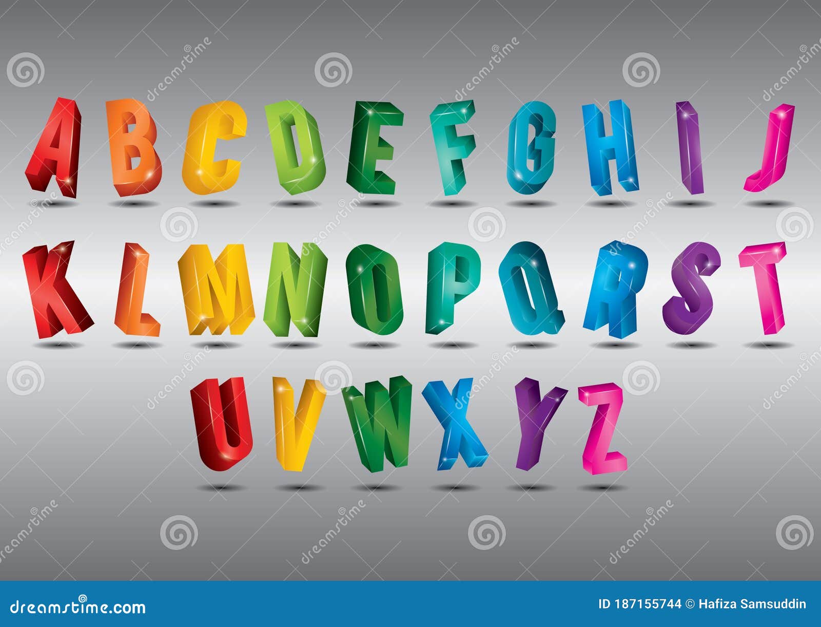 Alphabet Set. Vector Illustration Decorative Design Stock Vector ...