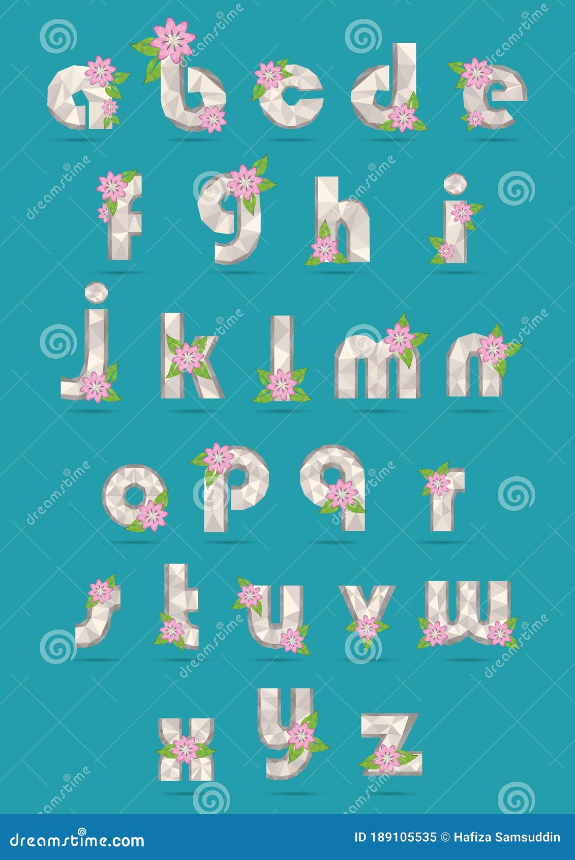 Alphabet Set. Vector Illustration Decorative Design Stock Vector ...