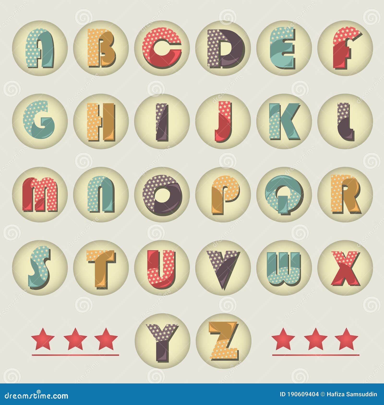 Alphabet Set. Vector Illustration Decorative Design Stock Vector ...