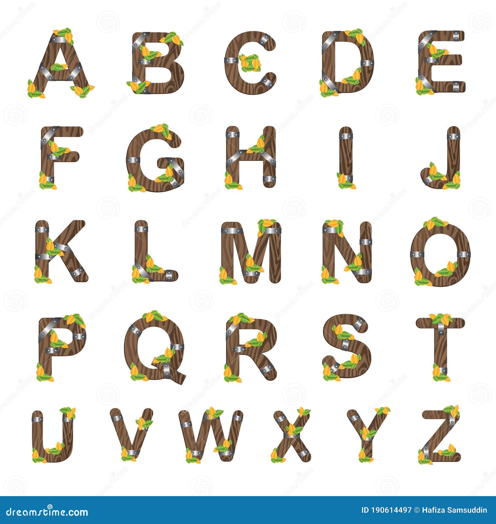 Alphabet Set. Vector Illustration Decorative Design Stock Vector ...