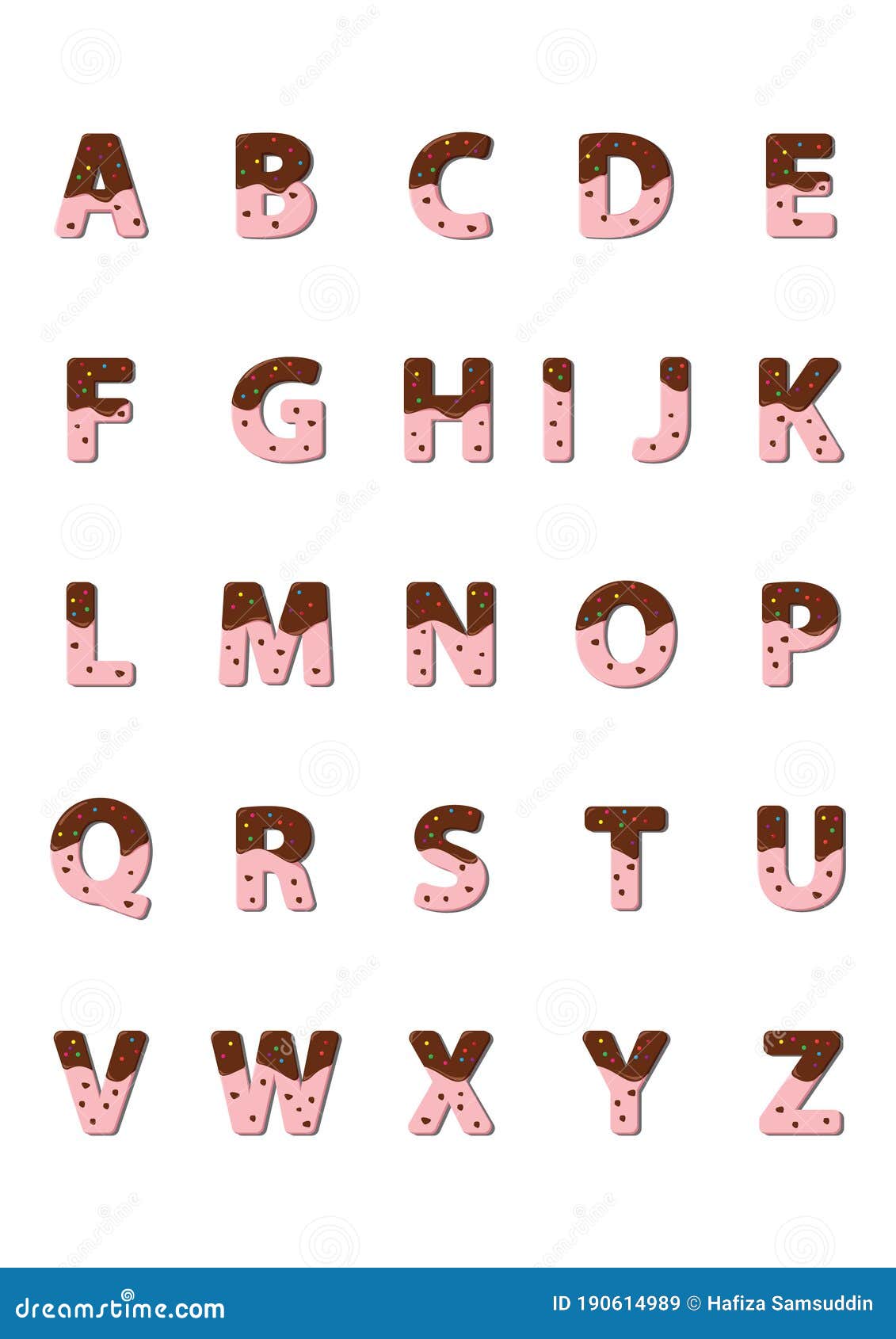 Alphabet Set. Vector Illustration Decorative Design Stock Vector ...
