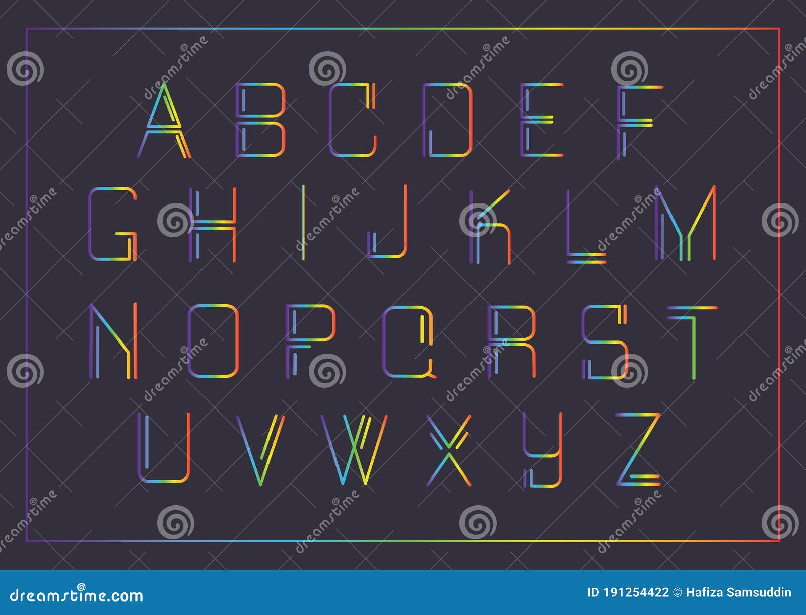 Alphabet Set. Vector Illustration Decorative Design Stock Vector ...