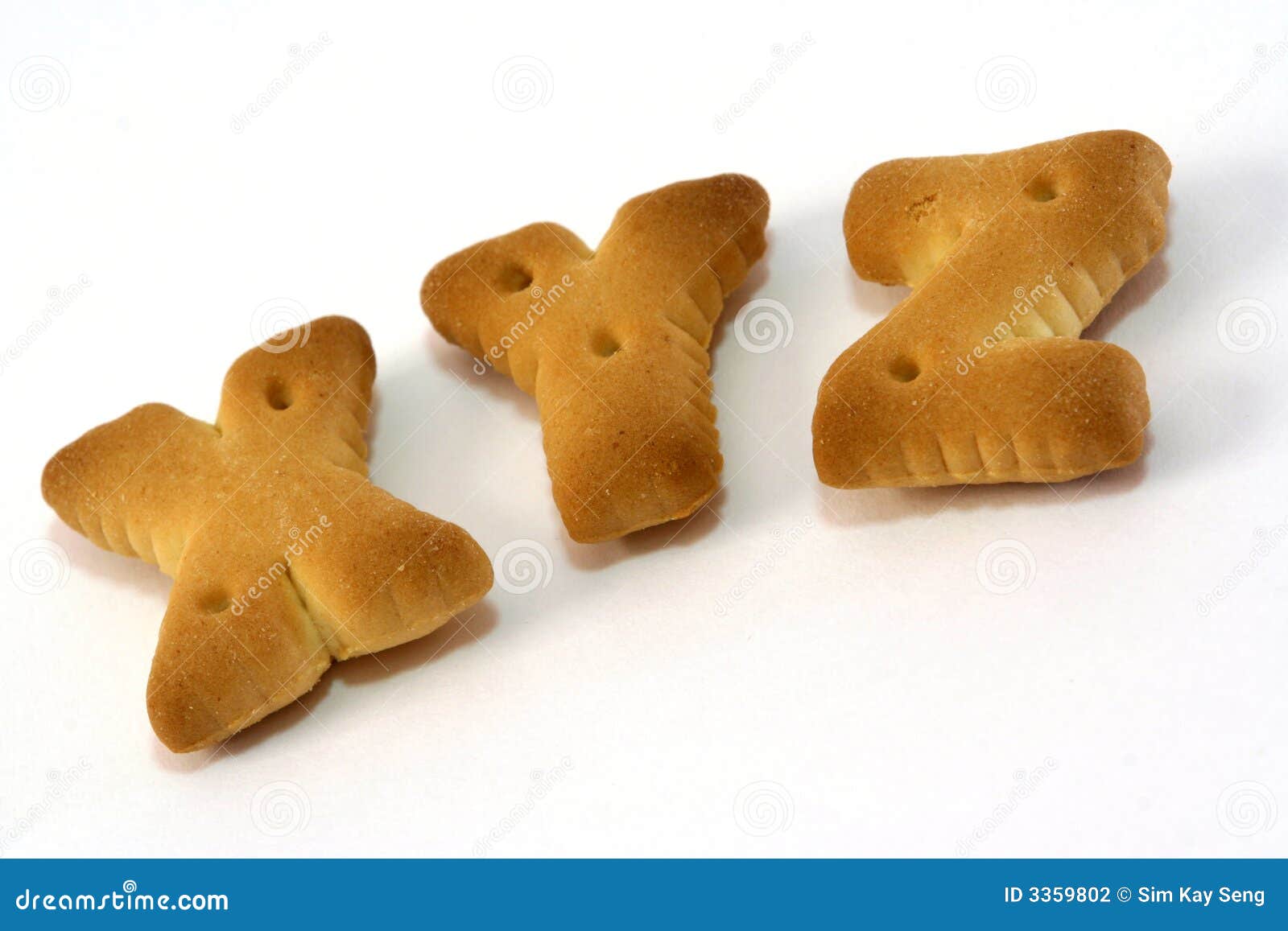 Alphabet Shape Biscuit stock photo. Image of communication - 3359802