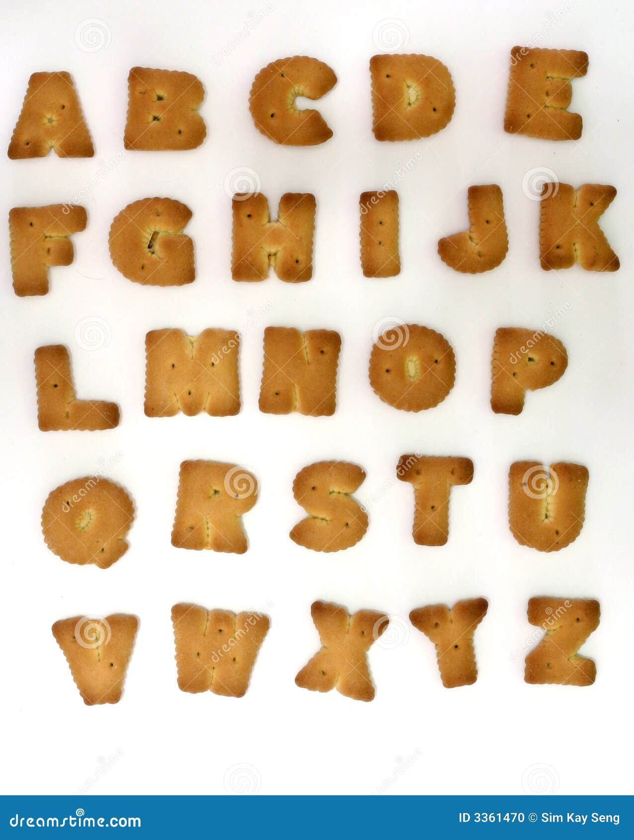 Alphabet Shape Biscuit stock photo. Image of snack, cracker - 3361470