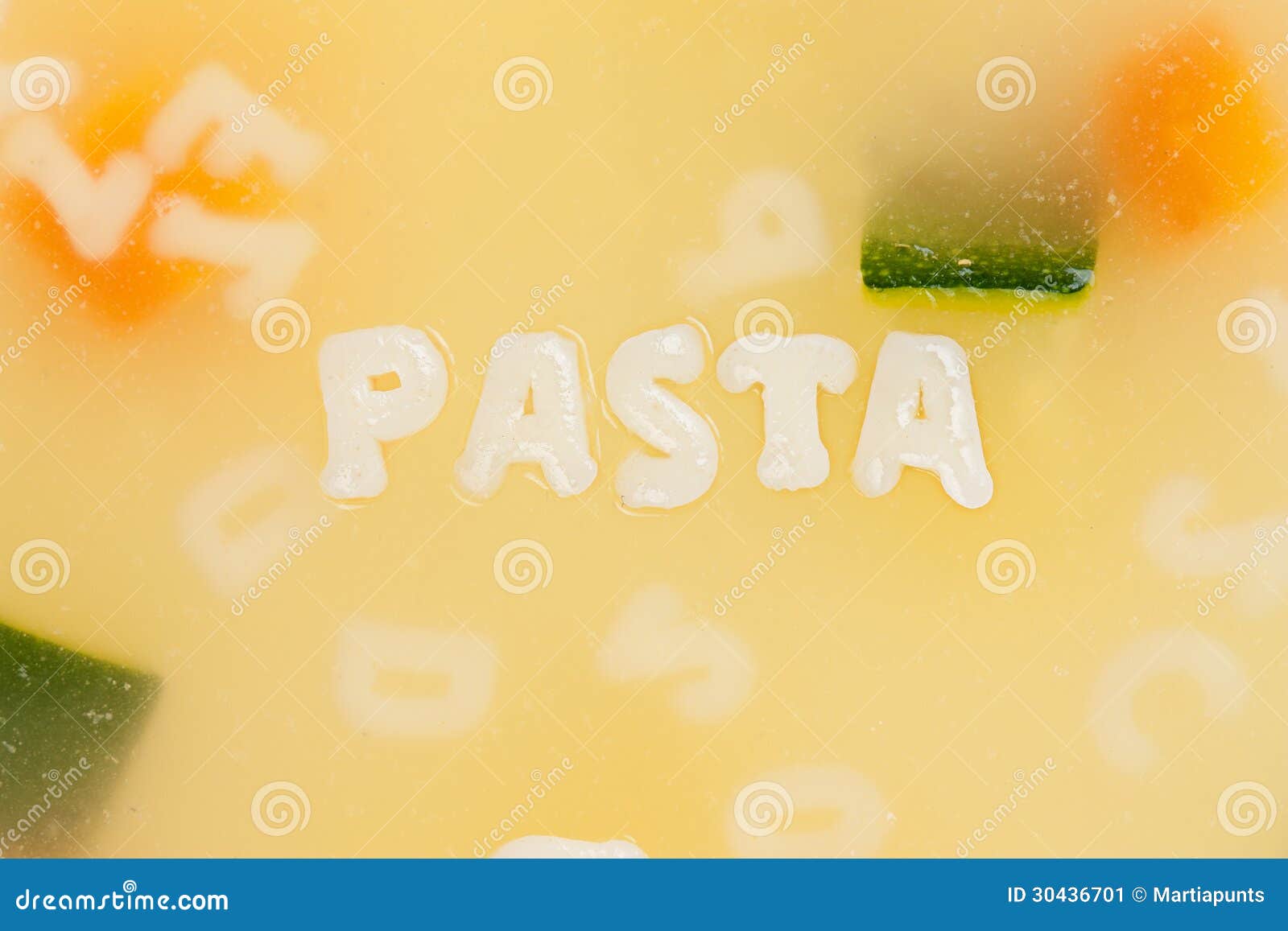 The Word Pasta Is Written On The Flour With Your Finger Royalty-Free ...