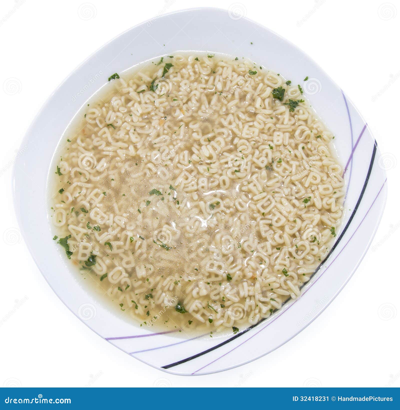 Alphabet Soup Isolated on White Stock Image - Image of tasty, letters ...