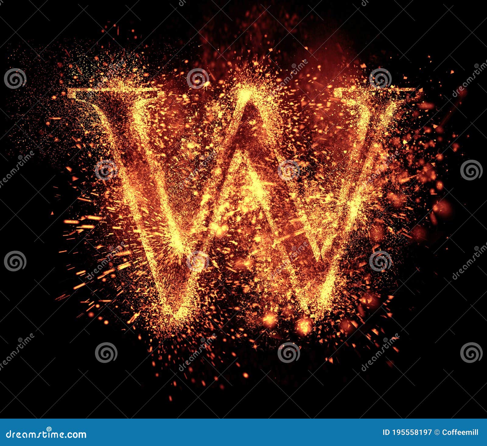 Alphabet spark stock illustration. Illustration of brightly - 195558197