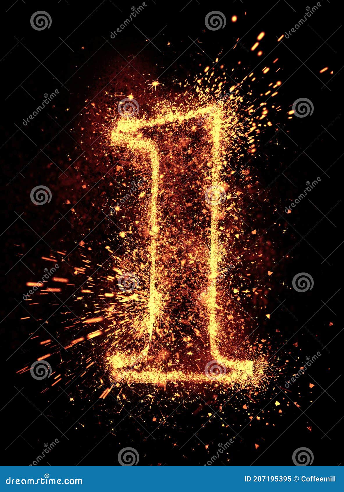 Alphabet spark stock image. Image of decoration, sparklet - 207195395