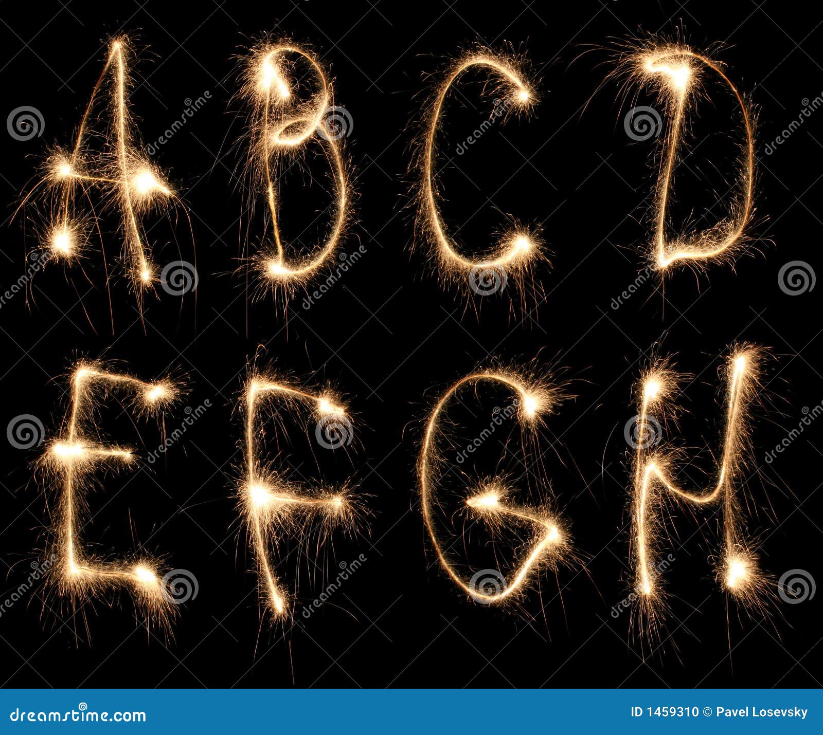Fireworks Spells A Letter