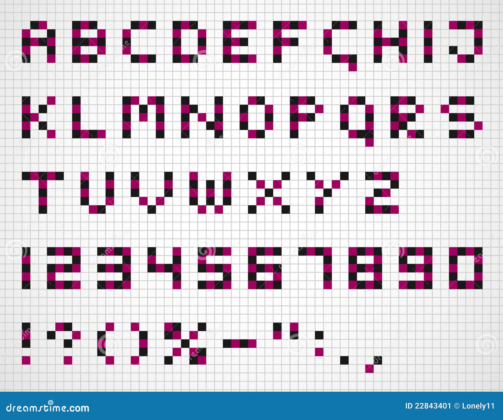 Alphabet in squares stock vector. Illustration of shape - 22843401