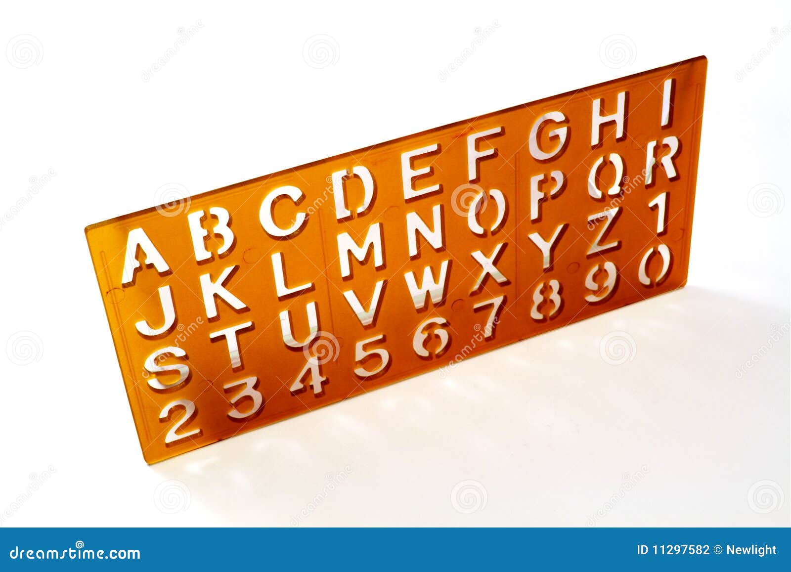Alphabet Stencil Ruler Royalty-Free Stock Photography | CartoonDealer ...