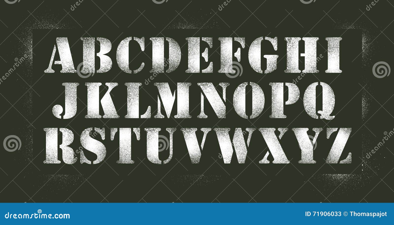Alphabet stencil spray stock vector. Illustration of graffiti - 71906033