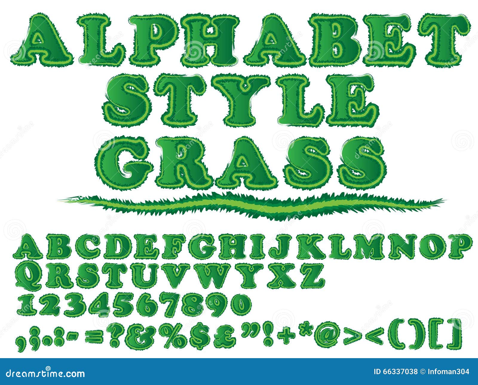 Alphabet style grass stock vector. Illustration of letter - 66337038