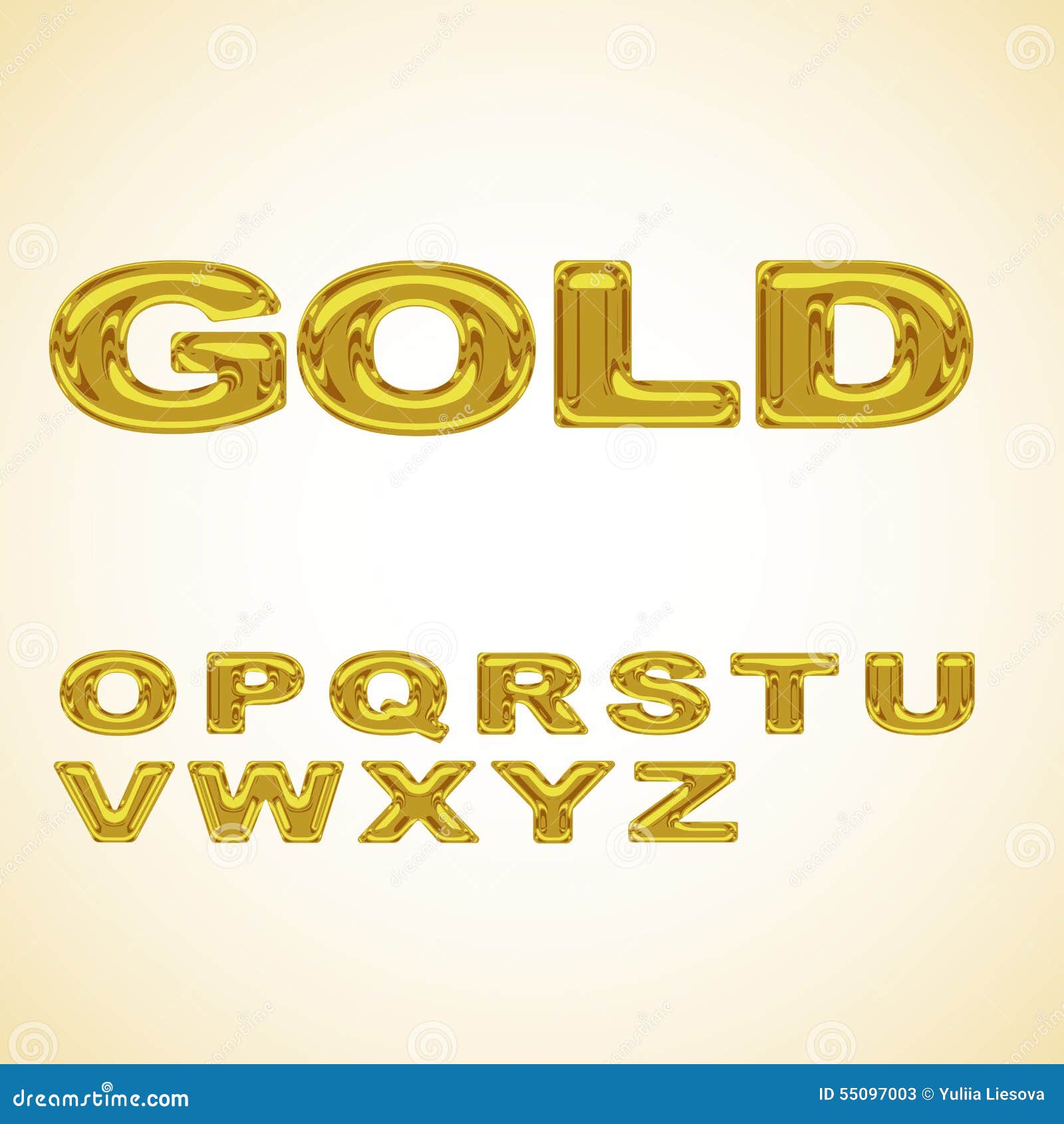 Stylized Gold Art Deco Illustration Of The City On White Background ...