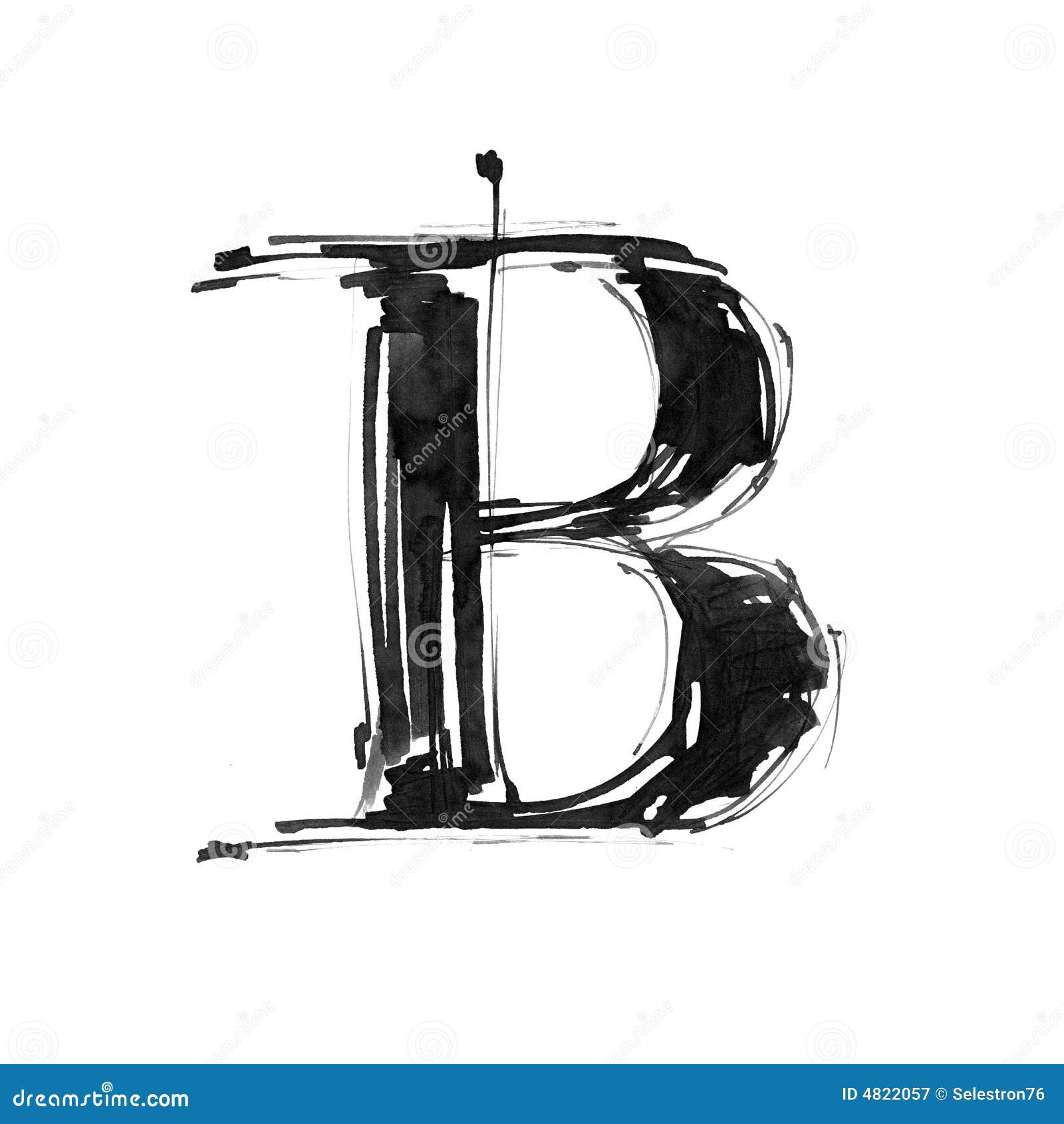 Alphabet symbol - letter B stock illustration. Illustration of read ...