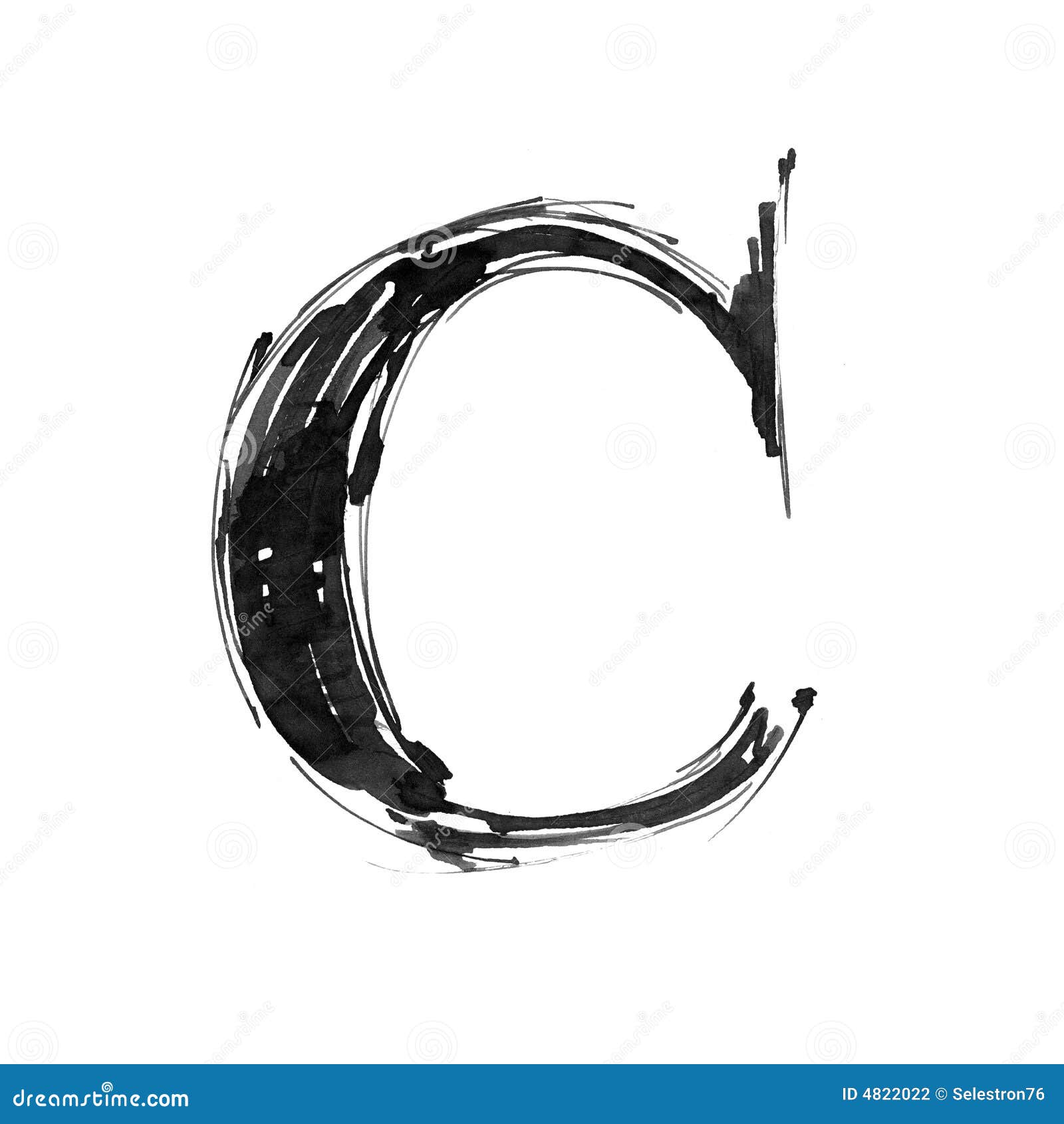 Alphabet symbol - letter C stock illustration. Illustration of ...