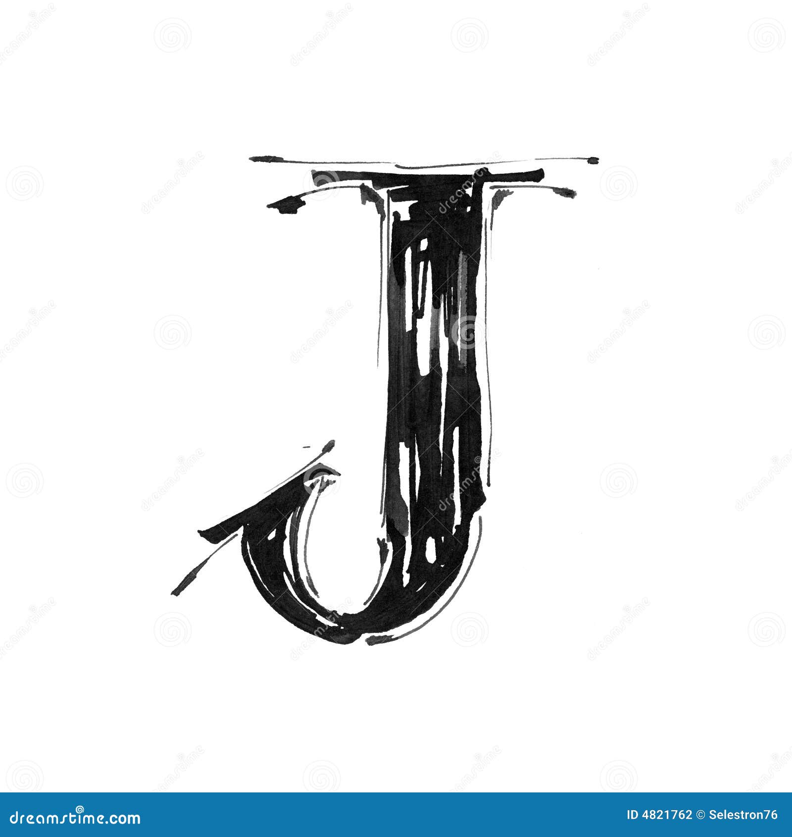 Alphabet symbol - letter J stock illustration. Illustration of blob ...