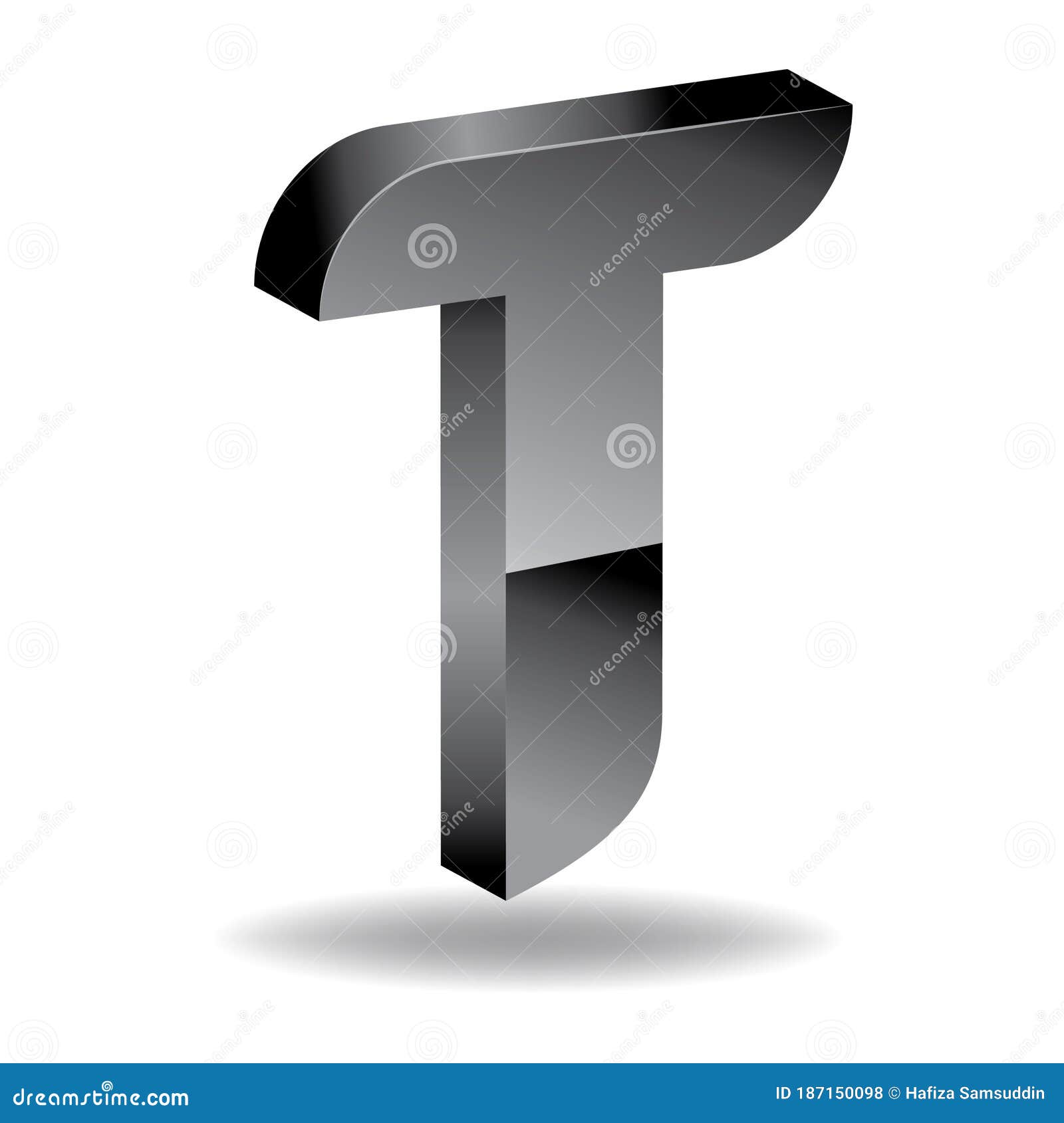 Alphabet T. Vector Illustration Decorative Design Stock Vector ...