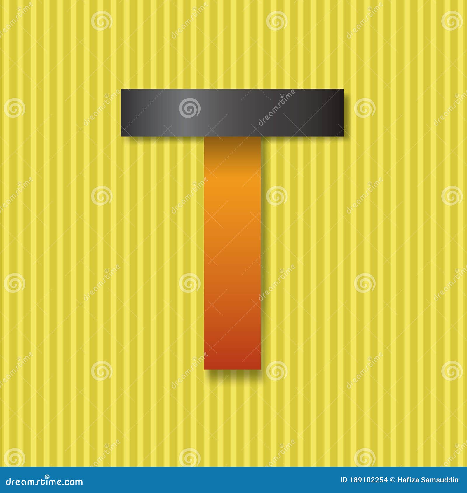 The Alphabet T. Vector Illustration Decorative Design Stock Vector ...