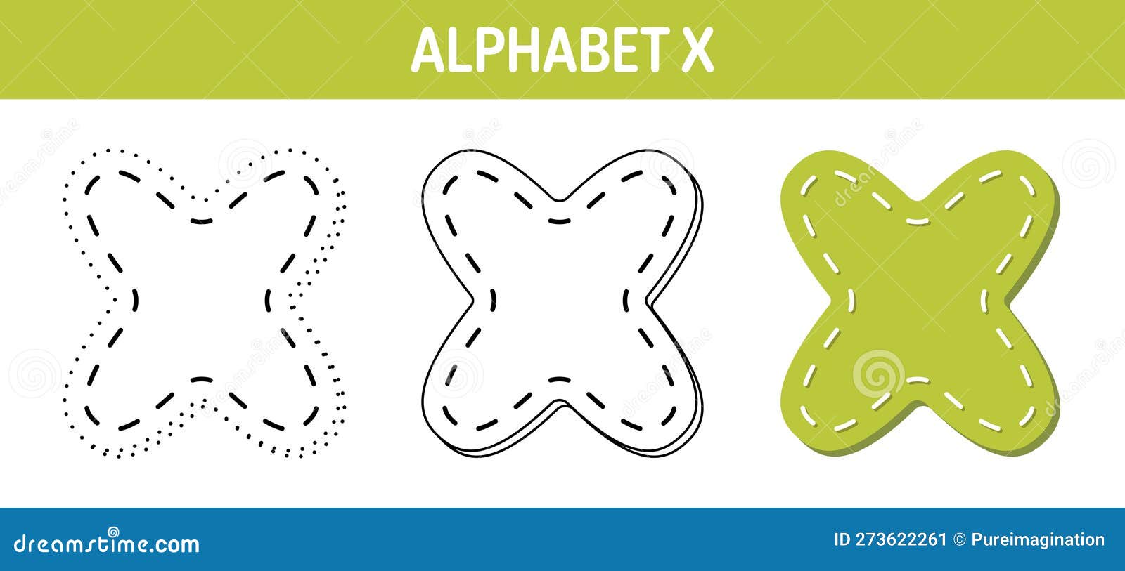 Alphabet X Tracing and Coloring Worksheet for Kids Stock Vector ...