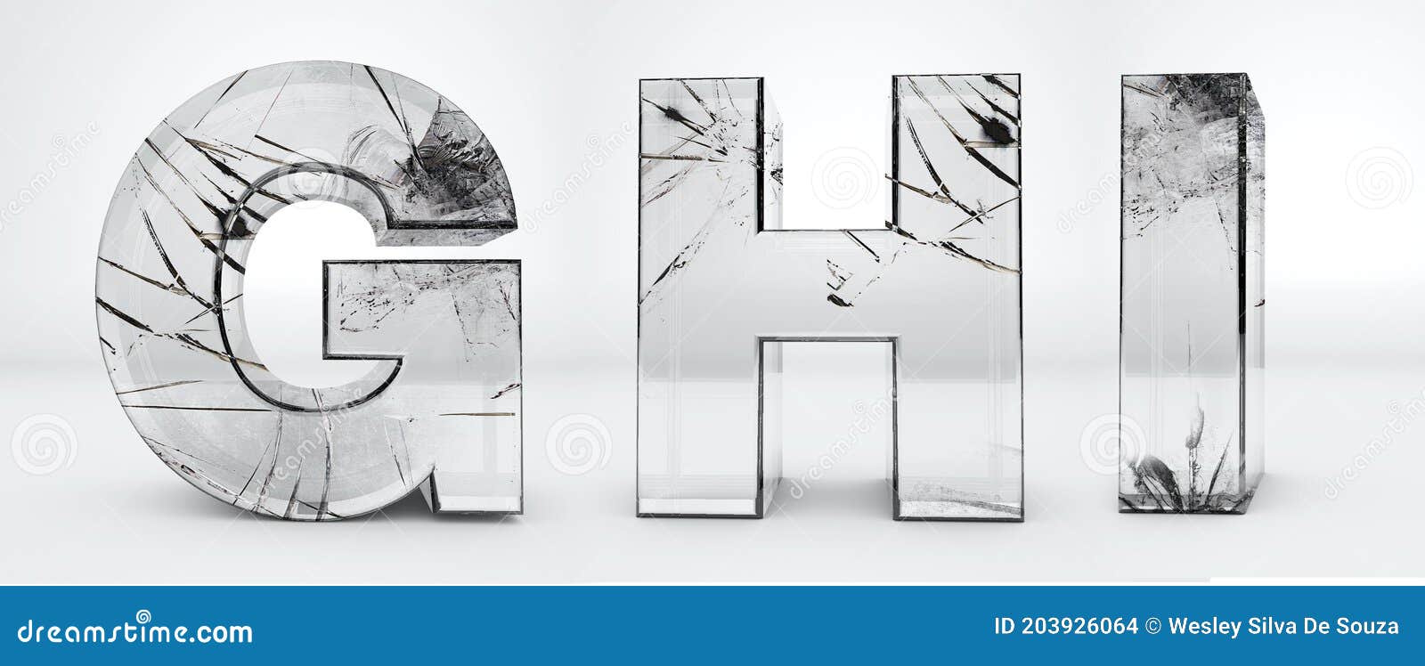 Transparent Letters Alphabet. White And Color Transparent Alphabet On ...