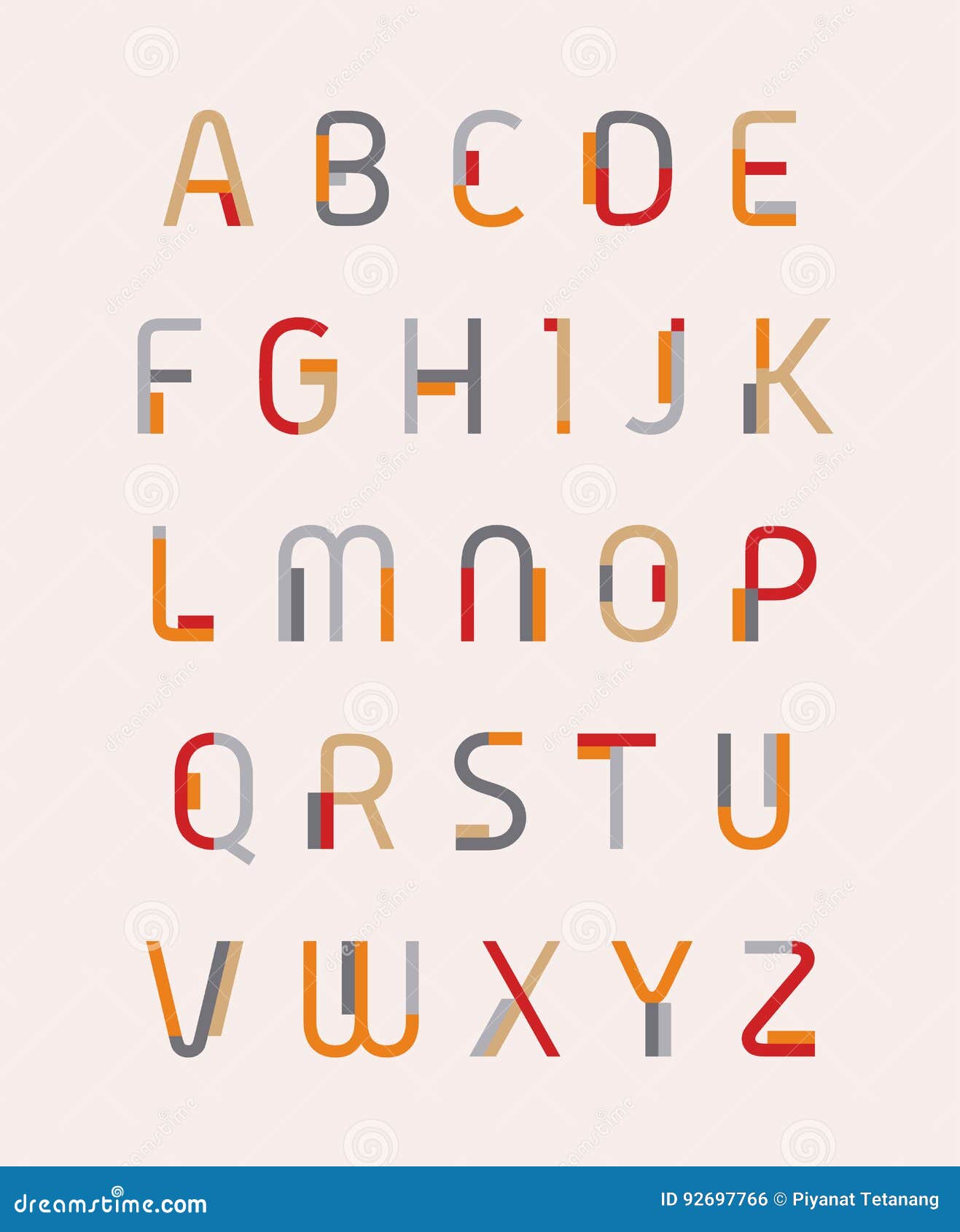 Alphabet stock vector. Illustration of handwritten, graphic - 92697766