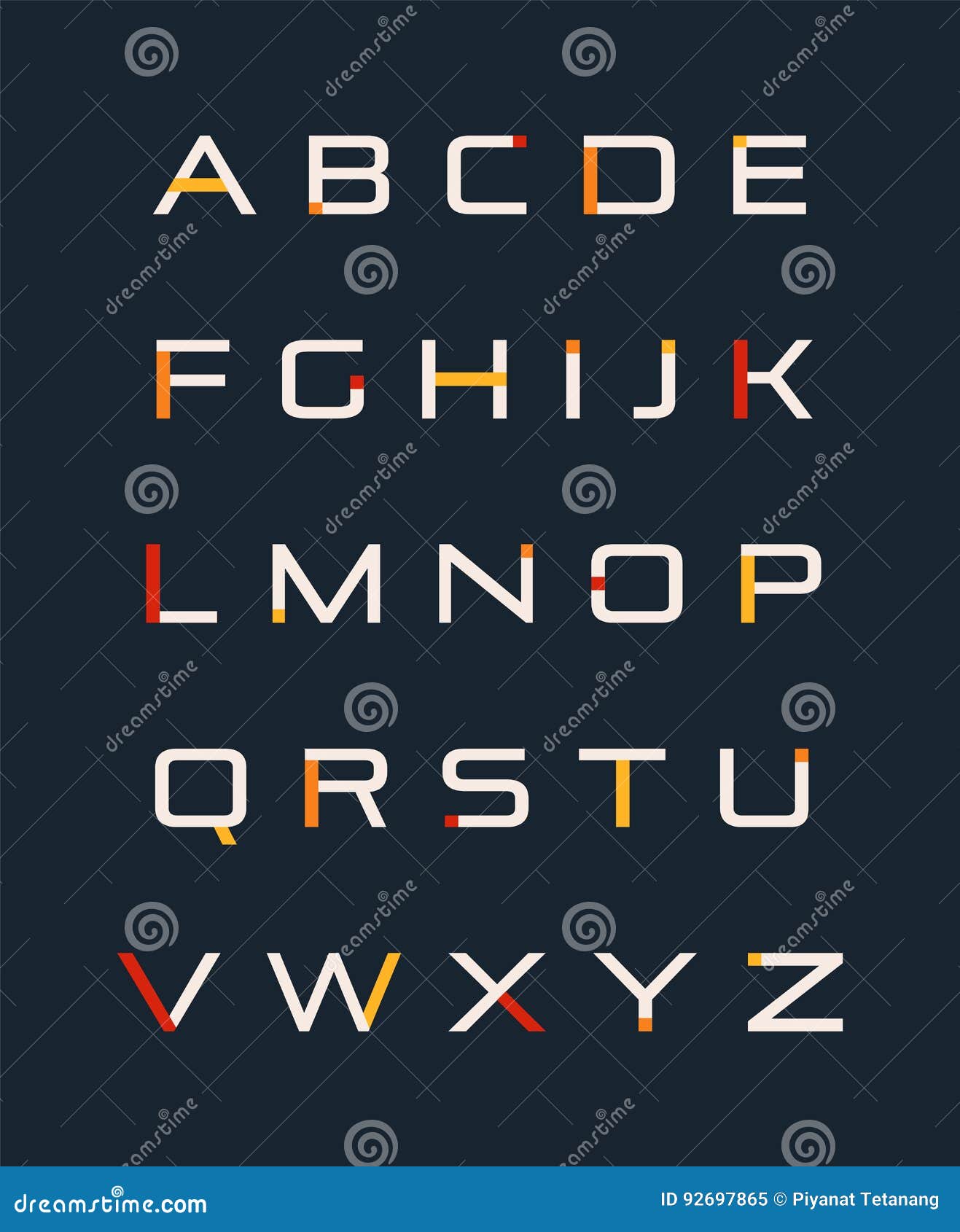 Alphabet stock vector. Illustration of cute, graphic - 92697865