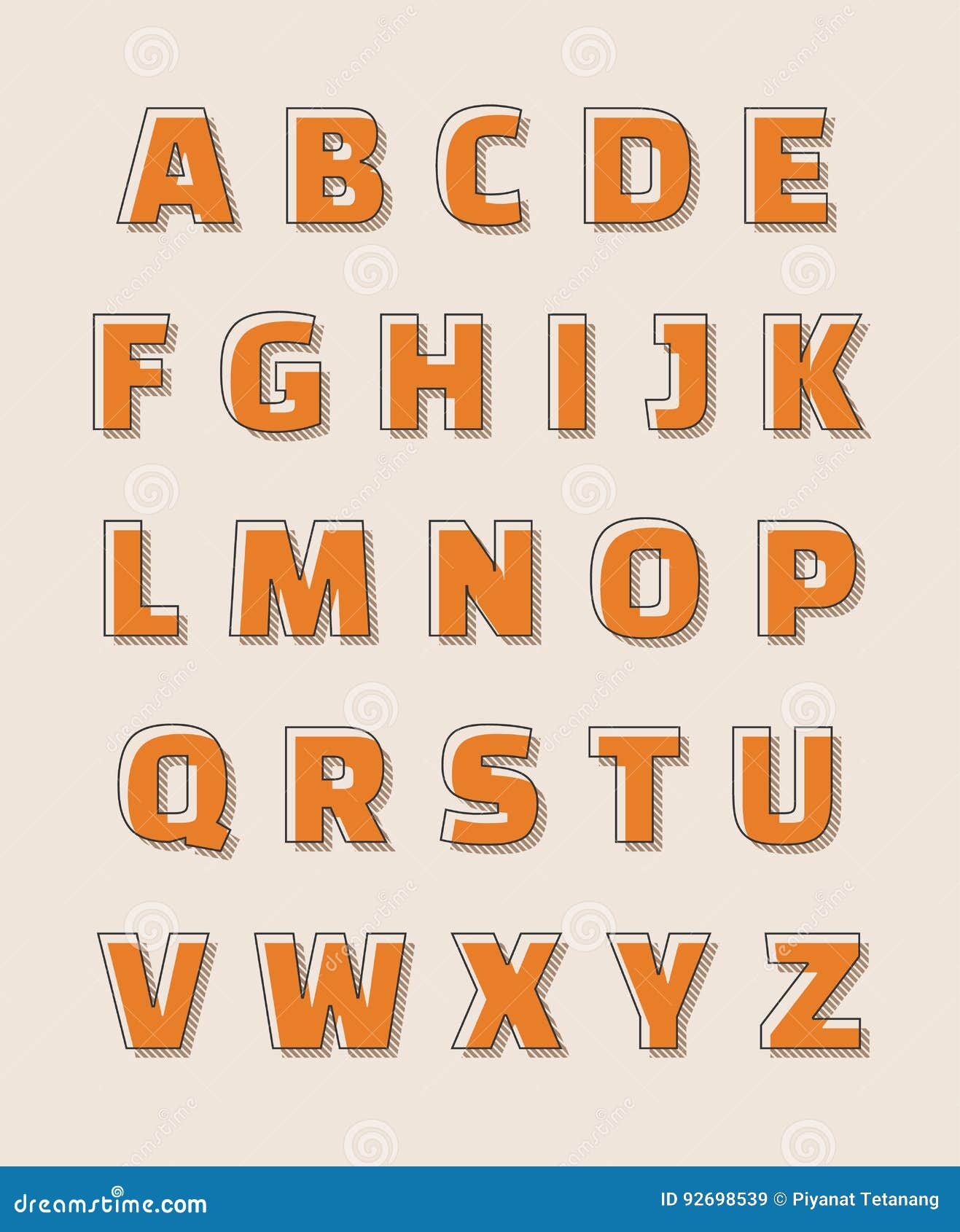 Alphabet stock vector. Illustration of flat, colorful - 92698539