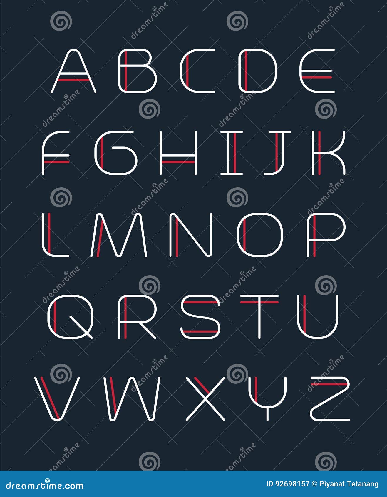 Alphabet stock vector. Illustration of button, graphic - 92698157