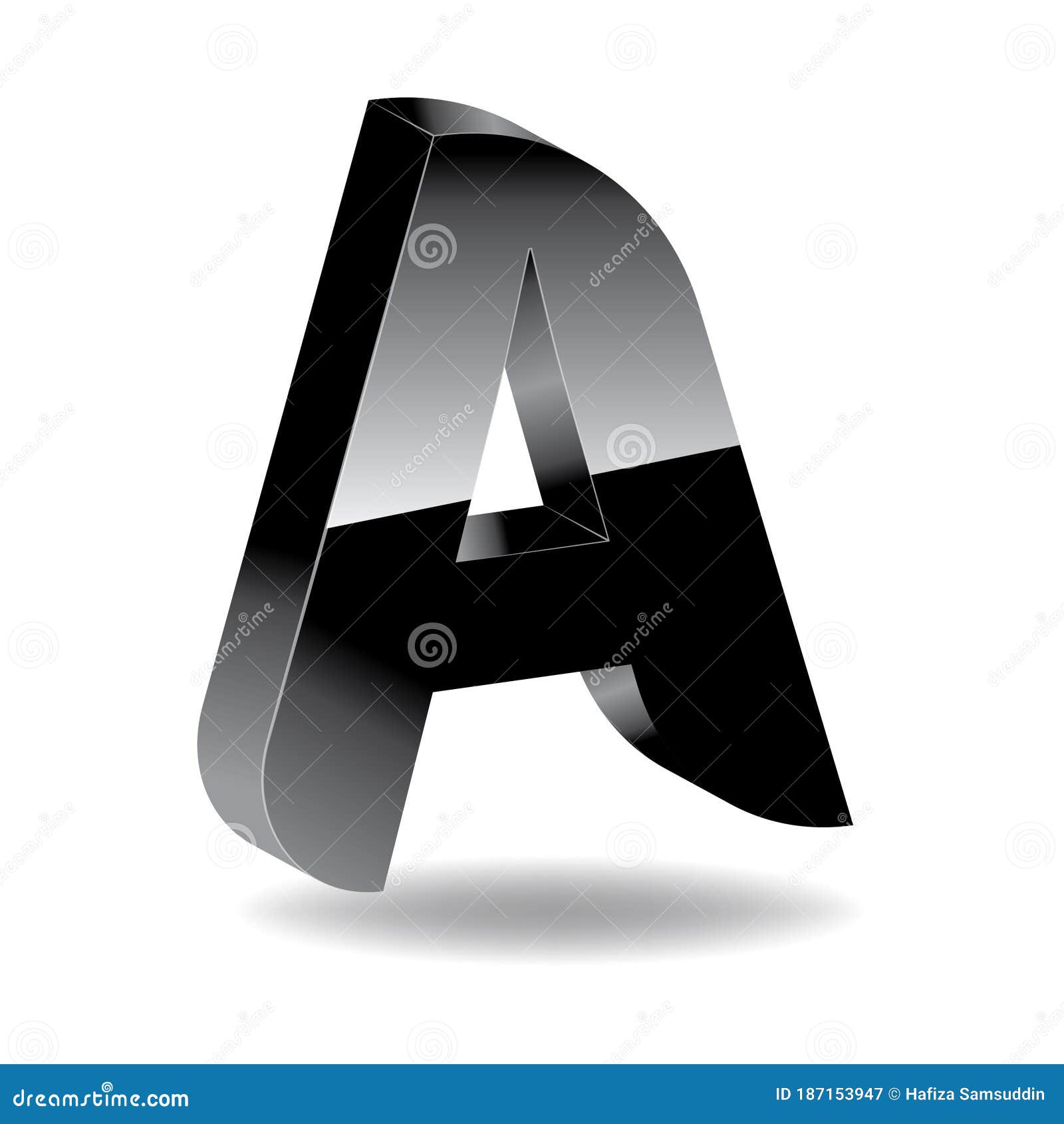 Alphabet a. Vector Illustration Decorative Design Stock Vector ...