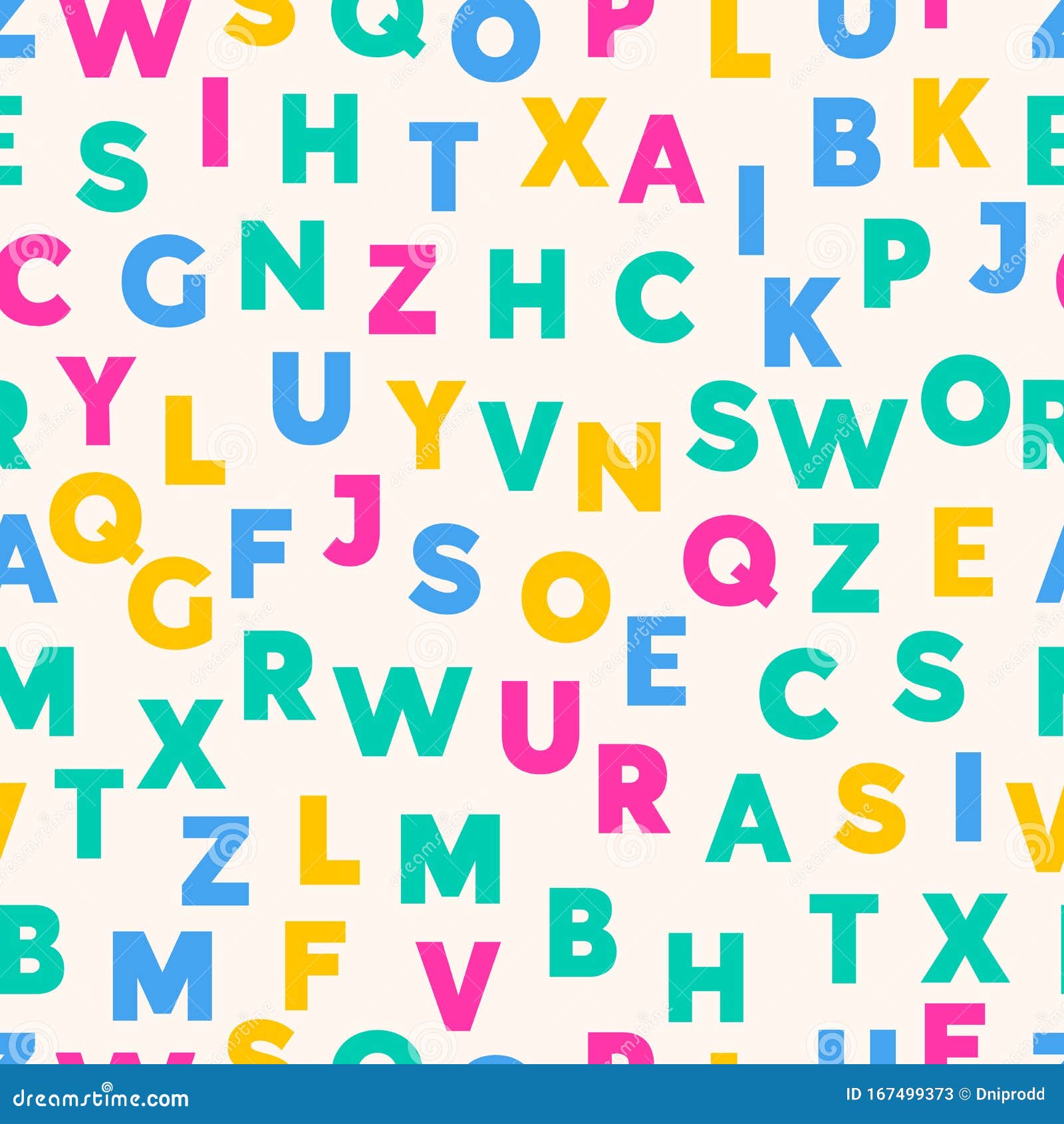 Alphabet Vector Seamless Background Stock Vector - Illustration of ...