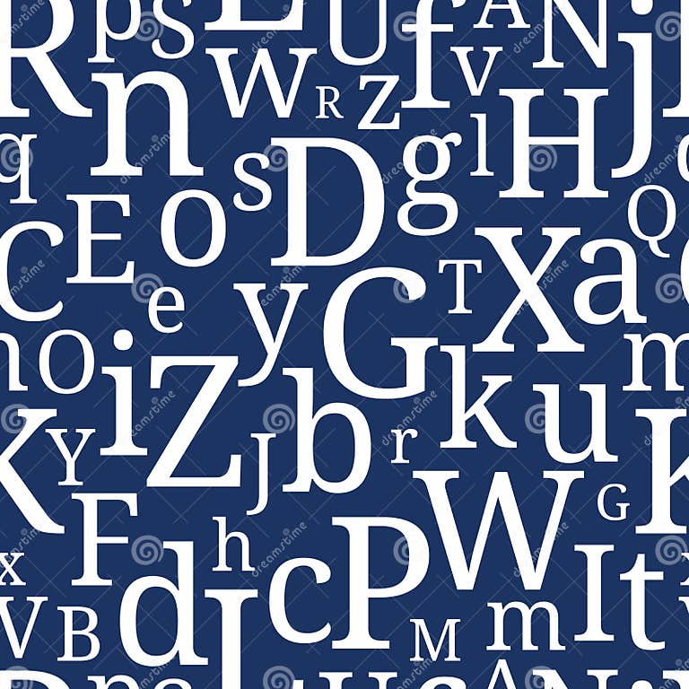Alphabet Vector Seamless Background Stock Vector - Illustration of ...