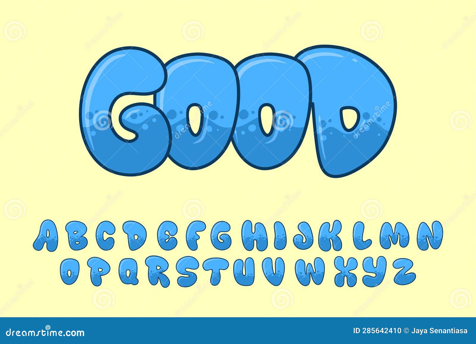 Alphabet Waves Graffiti Cartoon Vector | CartoonDealer.com #285642410