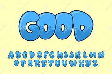 Alphabet Waves Graffiti Cartoon Vector Stock Vector - Illustration of ...