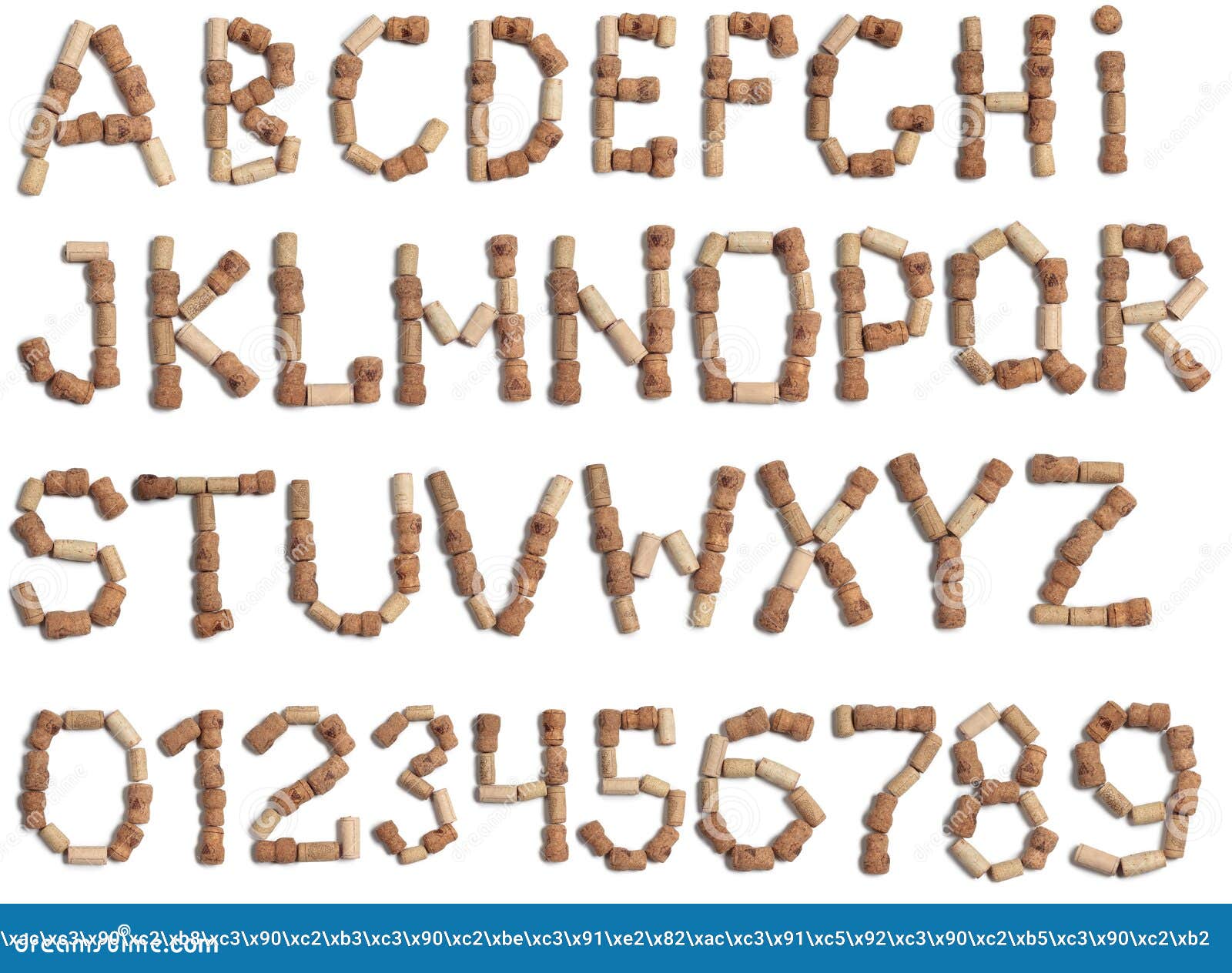 Alphabet of wine corks stock photo. Image of cylinder - 29297226