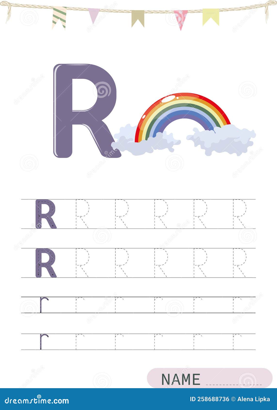 Alphabet Worksheet. Handwriting Alphabet Letters. Activity For Kids ...
