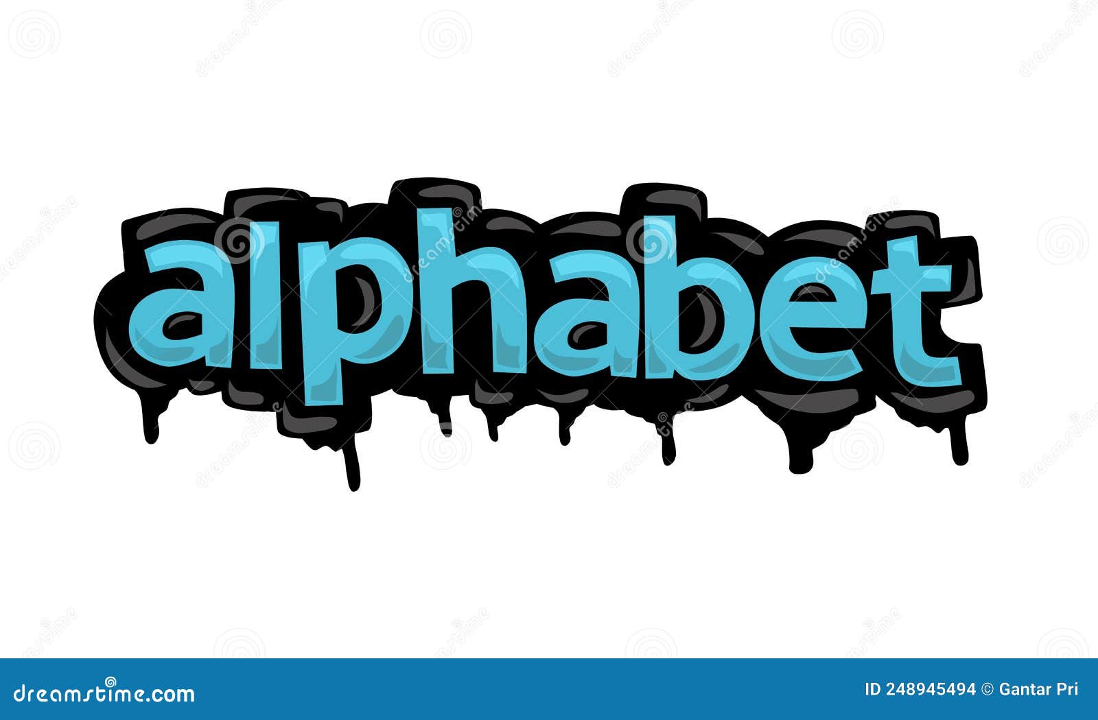ALPHABET Writing Vector Design on White Background Stock Illustration ...