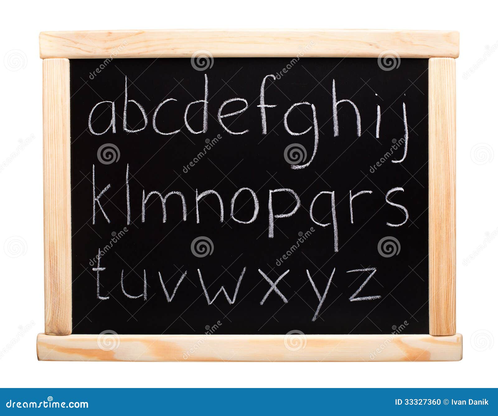 Alphabet Written on Blackboard Stock Photo - Image of chalkboard ...