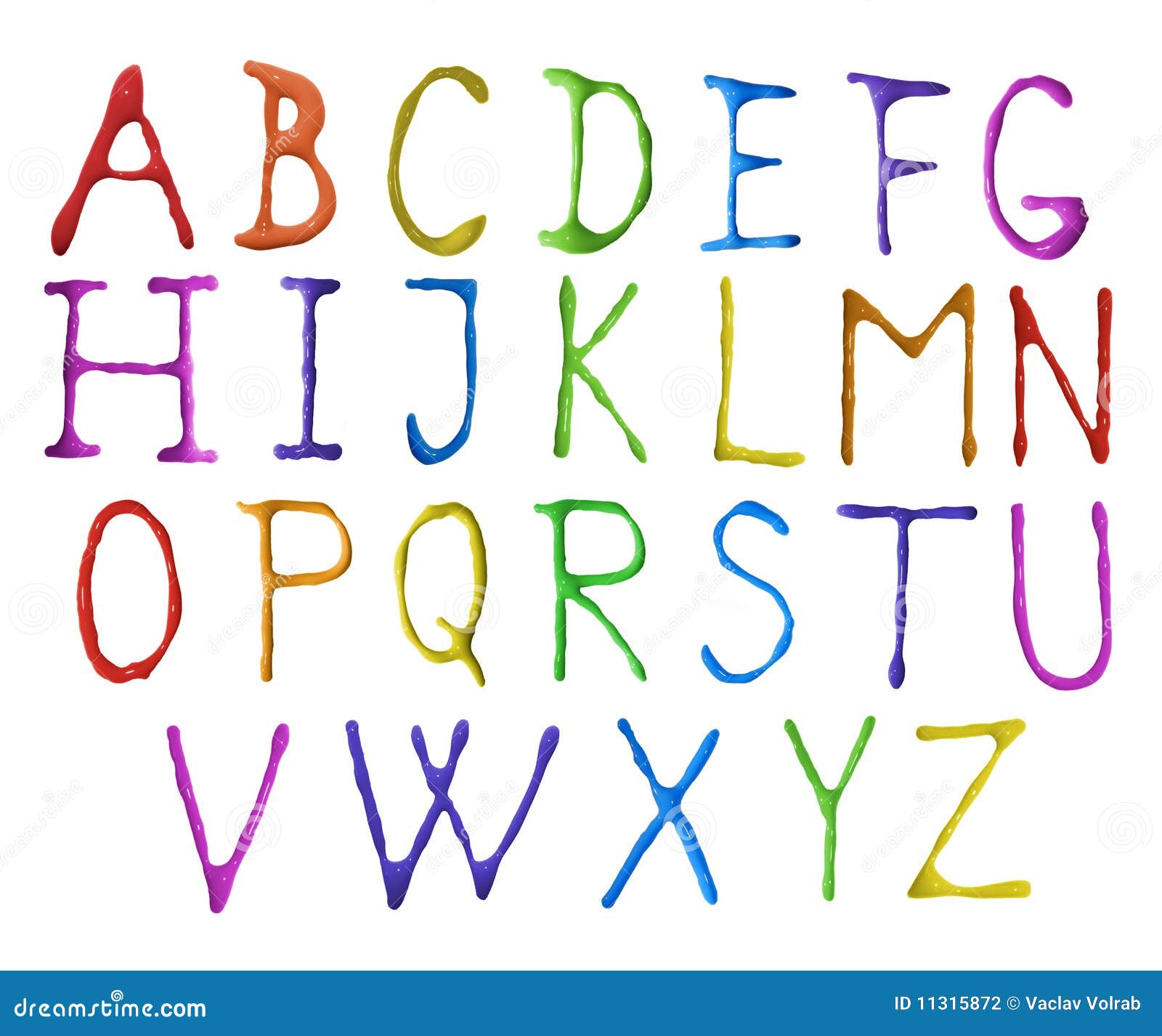 Alphabet Written in Ink Stained-glass Stock Illustration - Illustration ...