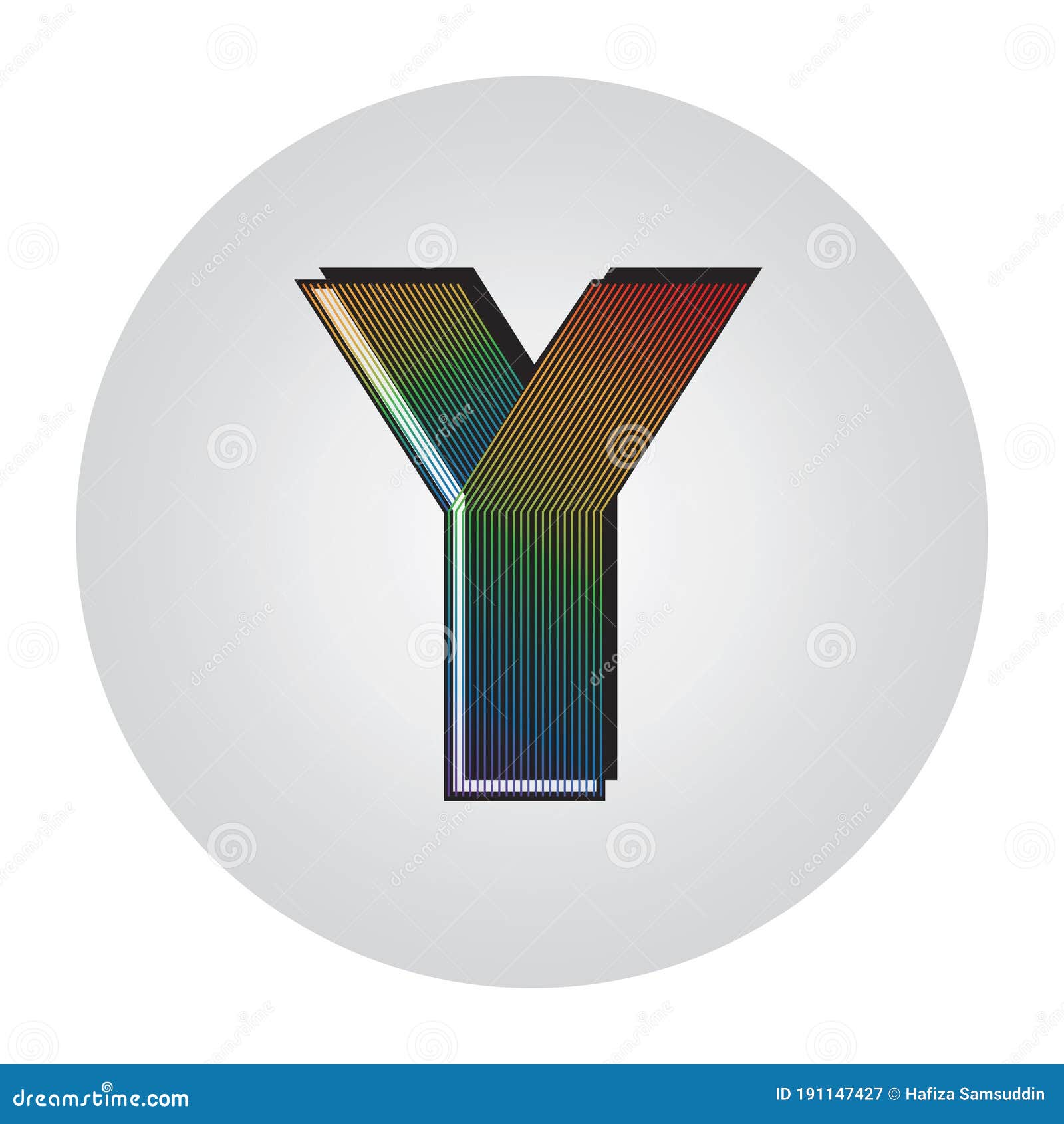 Alphabet Y. Vector Illustration Decorative Design Stock Vector ...